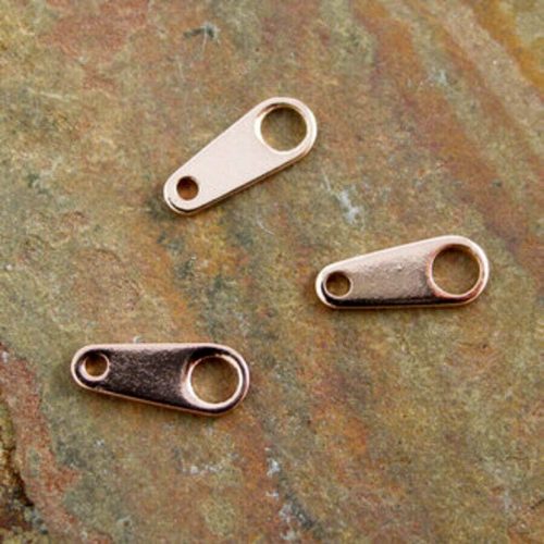 High Quality Rose Gold Plated Chain End A-Bar 3.4x8mm Pack Of 50 ...